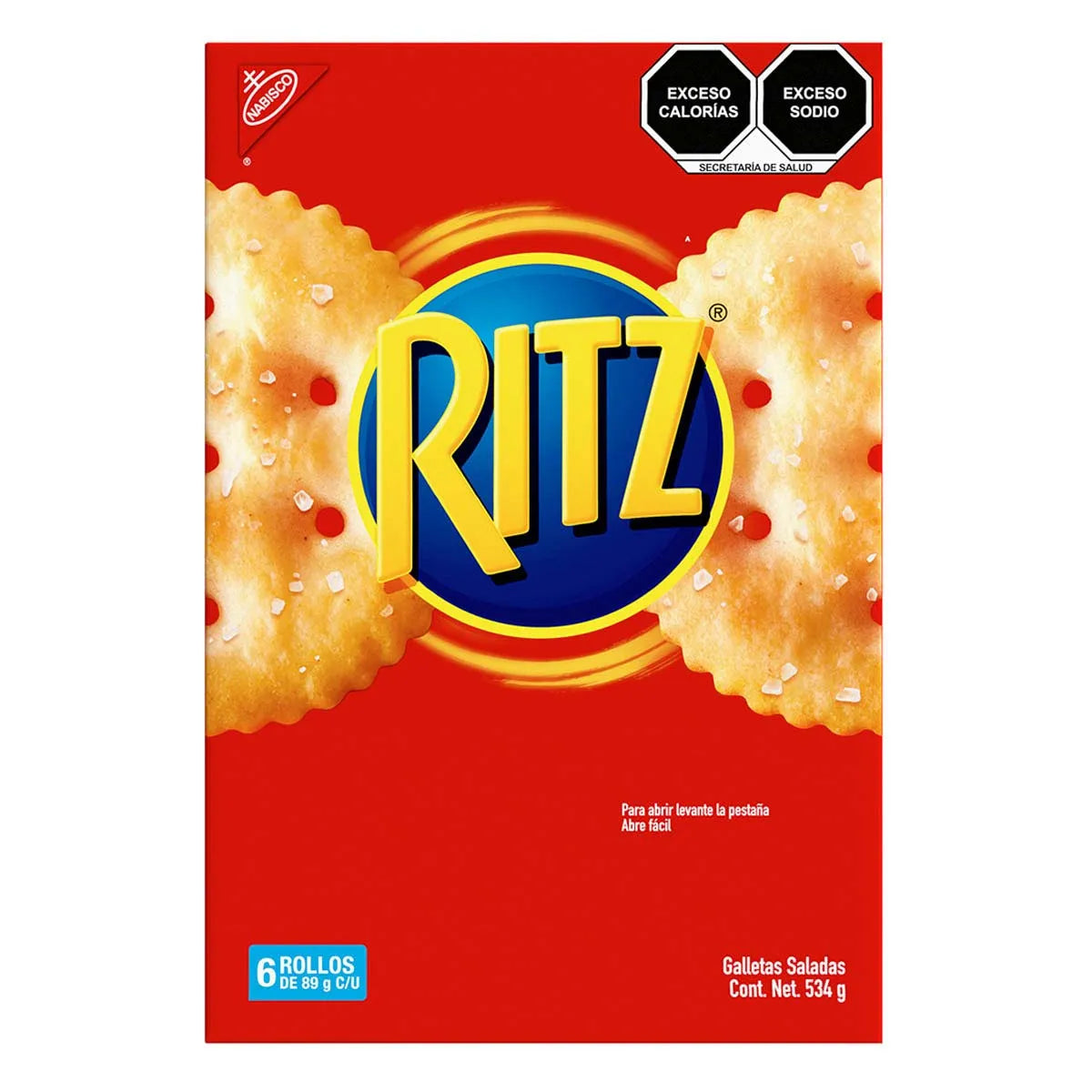 Galletas Ritz sabor mantequilla 6 rollos 534g — Click Abasto
