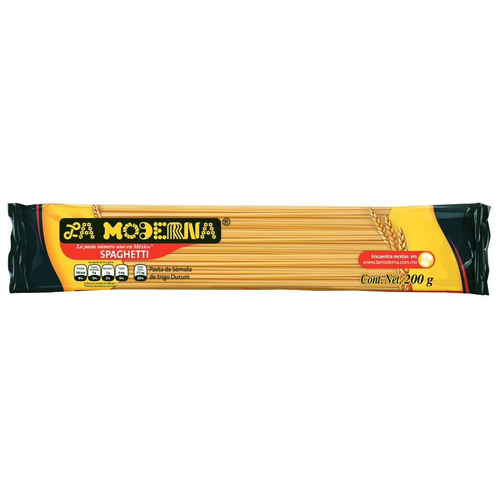 Spaghetti La Moderna 200 g caja con 20 piezas — Click Abasto
